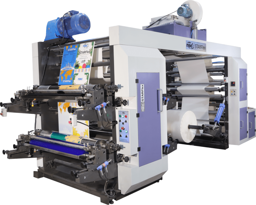 Wide Web Stack Flexo Printing Machine